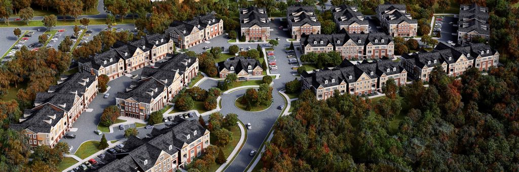 Aerial Apartments Rendering 3D Visualizations | Goldman 3D Renderings